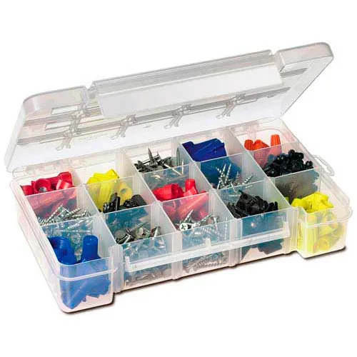 Akro-Mils Small Clear Dividable Storage Case 05705, 8-5/8x5-1/8x1-5/8 ...