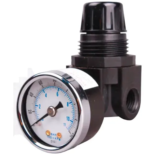 Arrow Mini Air Regulator R262g, Glass Filled Nylon, 1/4" Npt, 250 Psi