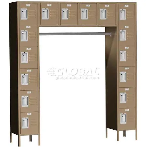ASI Storage Traditional 16 Person Locker, Starter, 69-1/8"W x 18"D x 78 ...