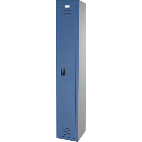 ASI Storage Traditional 1-Tier 1 Door Plastic Locker, 12"W x 15"D x 72 ...