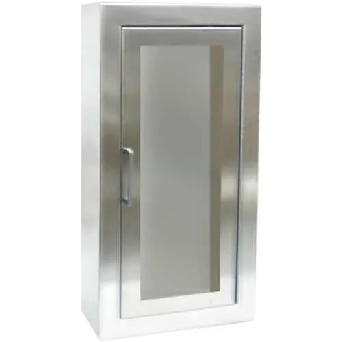 Activar Inc. SS Fire Extinguisher Cabinet, Full Acrylic Window, Surface ...