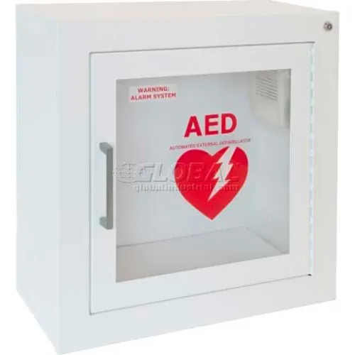 JL Industries AED Cabinet Surface Mount, 85 db Audible Alarm, Steel