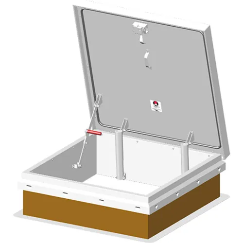 JL Industries Diamond Series Galvanized Roof Hatch - 36" W x 36" L
