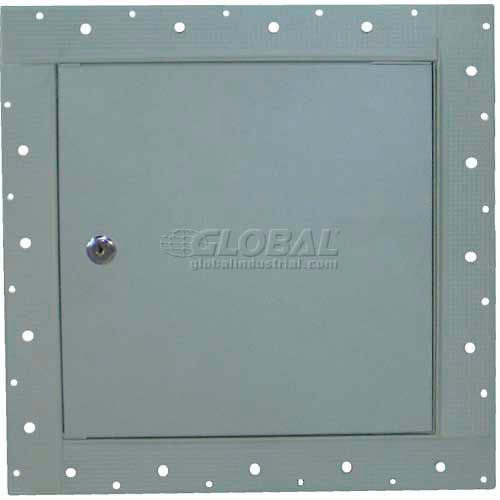 Concealed Frame Access Panel For Wallboard, Lock, White, 18"W x 18"H
