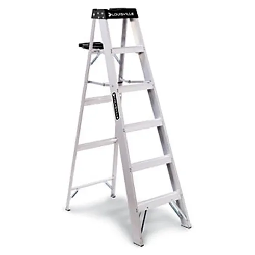 Louisville Type 1A Aluminum Ladder With Pail Shelf - 7 Steps