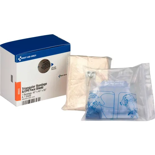 First Aid Only 90643 SmartCompliance Refill Triangular Bandage & CPR ...