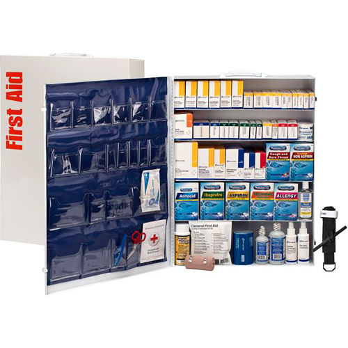 First Aid Only 5 Shelf First Aid Cabinet, 200 Person, ANSI Compliant ...
