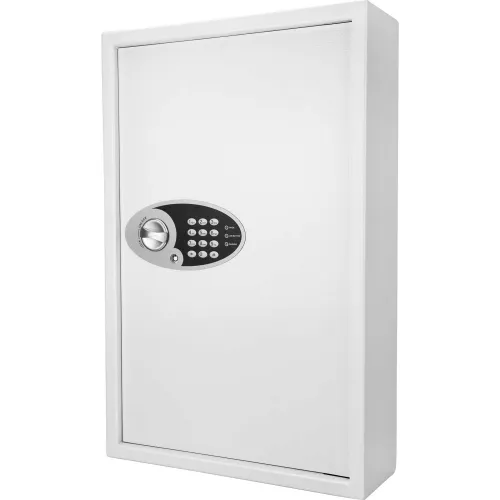 Barska AX12660 144 Keys Keypad Wall Key Safe 17"W x 5"D x 26"H, White ...