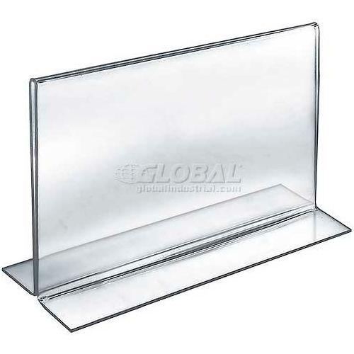 Global Approved 152715 Horizontal Double Sided Stand Up Sign Holder 11 ...