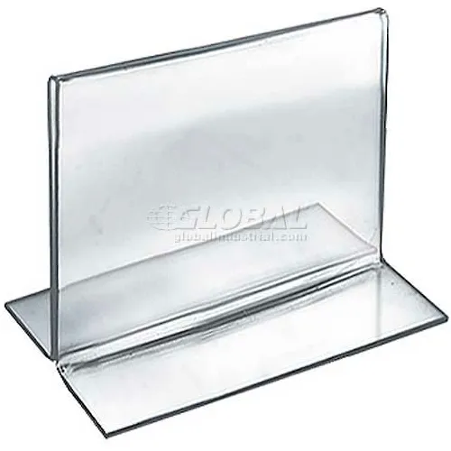 Global Approved 152730 Horizontal Double Sided Stand Up Sign Holder, 5 ...