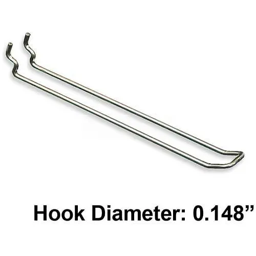 Global Approved 701180 8" Safety Metal Loop Hook, Galvanized