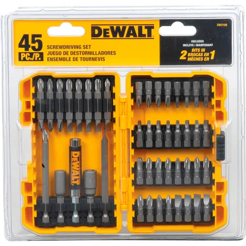 DeWALT® Screwdriving Set w/Toughcase®, DW2166, 45 Pieces