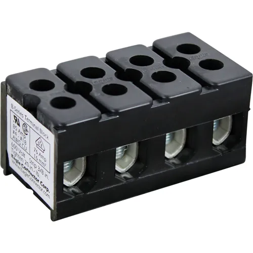 Terminal Block, 4 Pole, 600V, 85A, For Hatco, R02.15.047.00