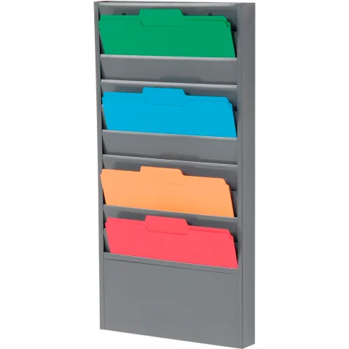 Global Industrial™ Hanging 10 Pocket Wall Mounted Medical Chart File ...