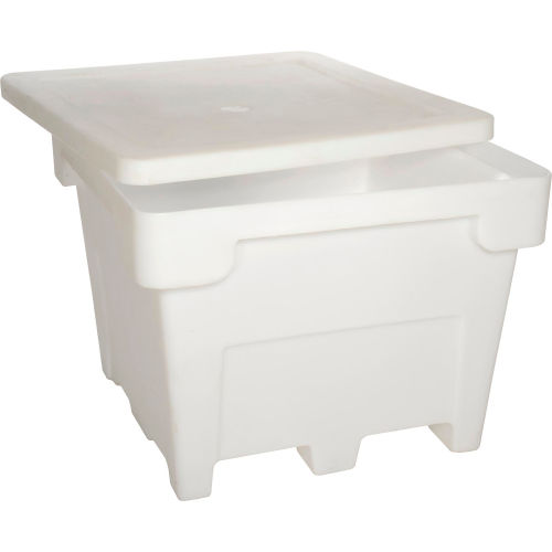 Romotech FDA Approved Poly Bulk Container 82125048 with Lid 42-1/2"L x ...