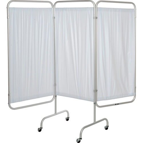 Drive Medical 13508 3-Panel Patient Privacy Screen, White Vinyl Panels ...