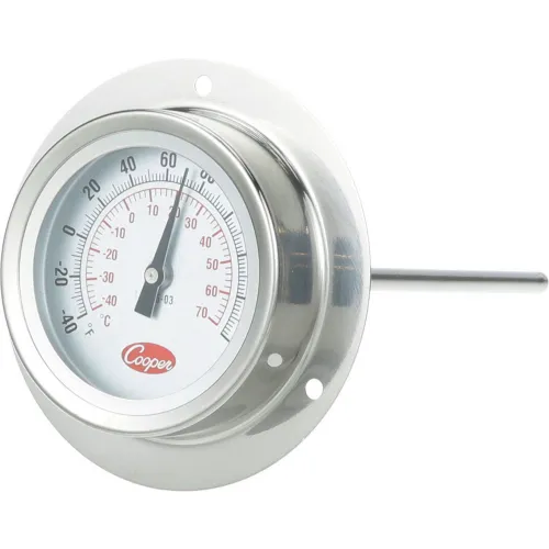 Allpoints 62-1044 2" Recessed Dial Thermometer With 6" Stem Probe