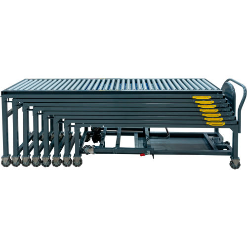 Ballymore Expandable Conveyor 10' to 60' w/ Steel Rollers, 24"W. 100 ...