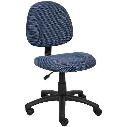 Boss Deluxe Posture Chair Fabric Blue
