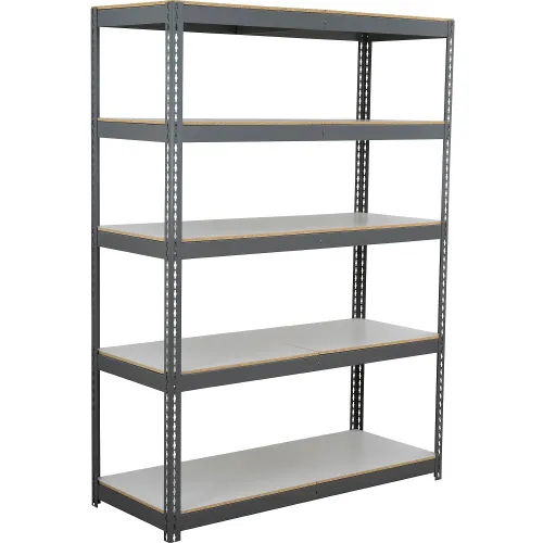 Global Industrial 5 Shelf, Heavy Duty Boltless Shelving Starter, 72 ...