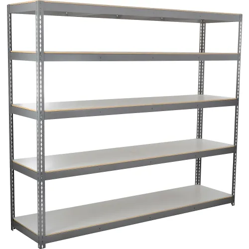 Global Industrial 5 Shelf, Standard Duty Boltless Shelving, Starter, 96 ...