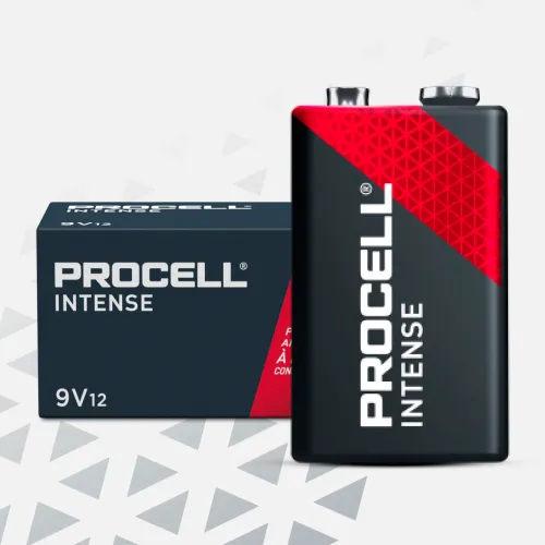 PROCELL INTENSE 9V Alkaline Battery - Pkg Qty 12