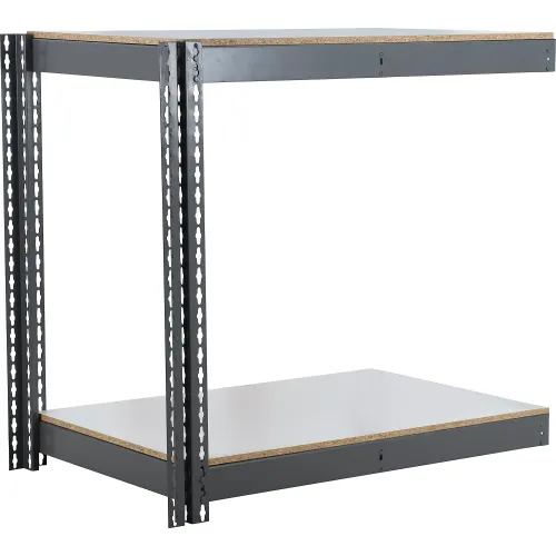 Global Industrial 2 Shelf, Heavy Duty Boltless Shelving, Add On, 36 ...