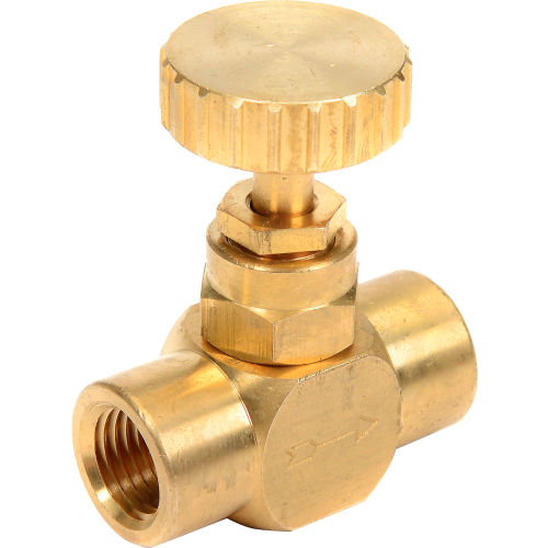1/4" NPT Brass Needle Valve