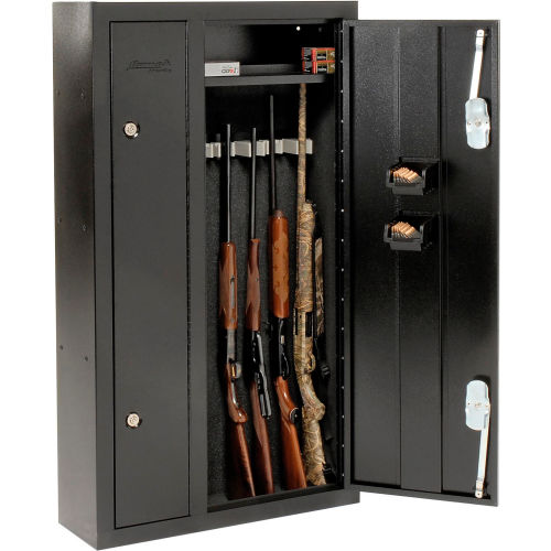 Homak 8-Gun Double Door Steel Security Gun Safe HS30136028 - 32" x 10 ...