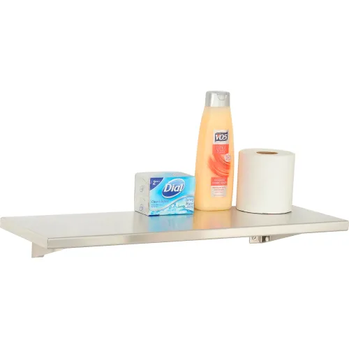 Bobrick® Stainless Steel Shelf - 24"W x 8"D - B298x24