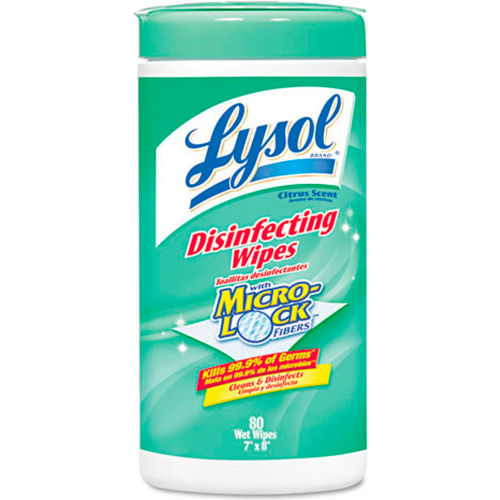 Lysol® Disinfecting Wipes Lemon Lime Blossom, 80 Wipes/Can 6/Case ...