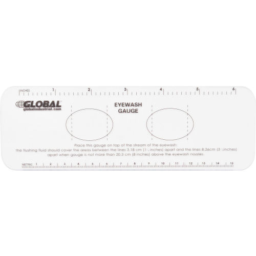 Speakman Plastic Eyewash Gauge, SE-952, Clear