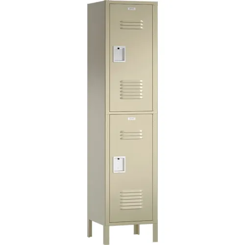 ASI Storage Traditional 2-Tier 2 Door Locker, 15"W x 18"D x 78"H ...