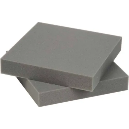 Reusable Soft Foam Pads, 12"W x 12"L x 2" Thick, Charcoal - Pkg Qty 24