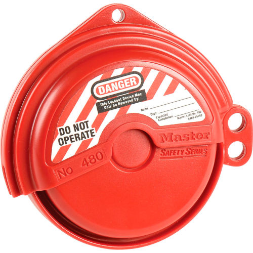 Master Lock® Rotating Gate Valve Lockout, 1" To 3" Diameter Handles, 480