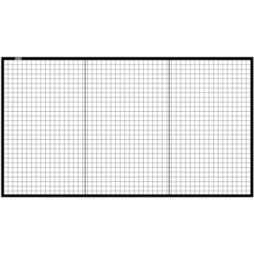 Global Industrial™ Machine Wire Guard Panel, 9'W, Black