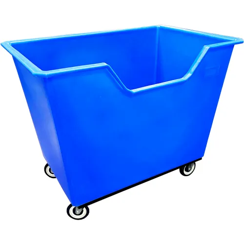 Bayhead Products® Poly Box Truck, 20 Bushel, 800 lb. Capacity, Blue