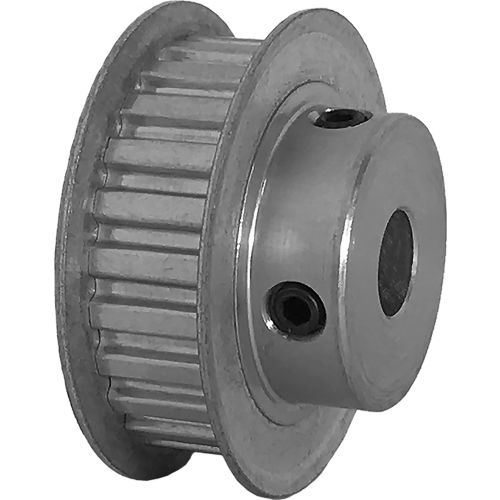 24 Tooth Timing Pulley, (Xl) 1/5" Pitch, Clear Anodized Aluminum ...