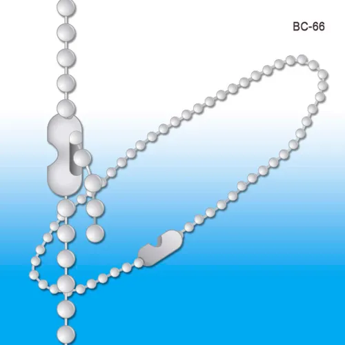 Beaded Chain, Coupling Style, #6 Ball, 6"L - Pkg Qty 100