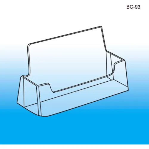 Business Card Holder, Crystal Clear Styrene - Pkg Qty 100