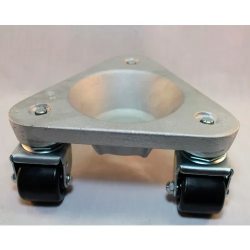Bond® Cast Aluminum Triangular Cup Dolly 2127 - High-Density Plastic ...