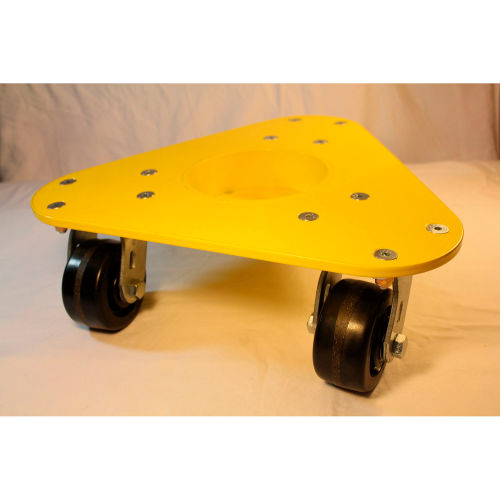 Bond® Steel Triangular Cup Dolly 4200 - Phenolic Resin Wheels - 1500 Lb ...