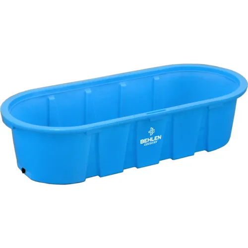 Poly Stock Tank 52112187 3'x2'x8' Round-End 300 Gallon