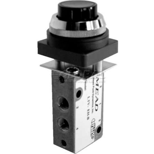 Bimba-Mead Air Valve LTV-EHB, 5 Port, 2 Pos, Manual, 1/8" NPTF Port ...