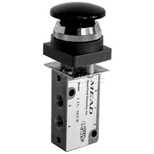 Bimba-Mead Air Valve LTV-MHR, 5 Port, 2 Pos, Manual, 1/8" NPTF Port ...