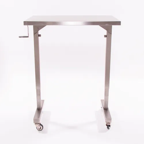 Blickman Stainless Steel Mobile Instrument Table, 36 x 20", Adjustable ...