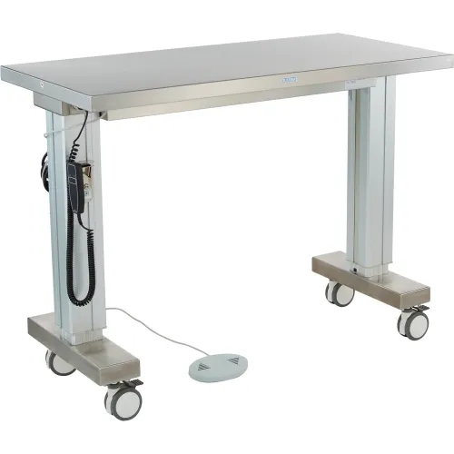 Blickman Stainless Steel Mobile Instrument Table, 41 x 46", Motorized ...