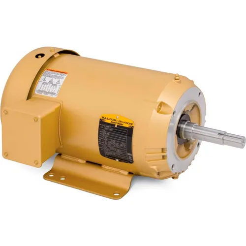 Baldor-Reliance Pump Motor, EJMM3615T-G, 3 Phase, 5 HP, 208-230/460 V ...