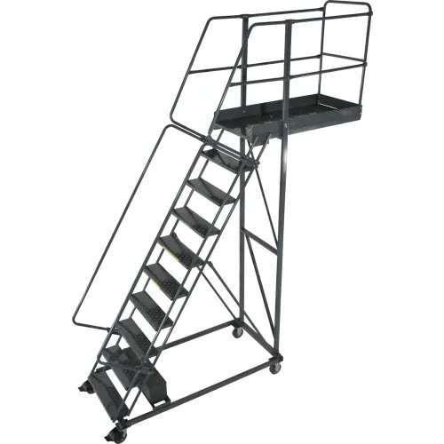 Ballymore 10 Step Steel Cantilever Ladder -35" Overhang, Perforated ...