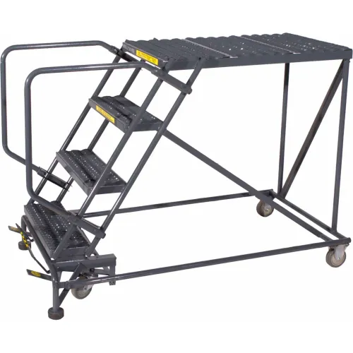 3 Step Stairway Slope Work Platform - 36" x 48" Platform - SW SNR3-3648